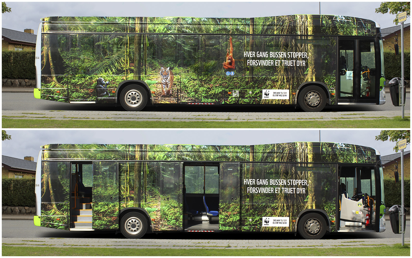 Busreklame i Odense skal fortælle om truede dyr - Bureaubiz